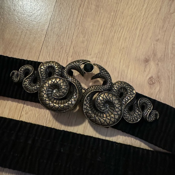 Accessories | Nicolette Carlone Kissing Serpents Emerald Snake Belt ...